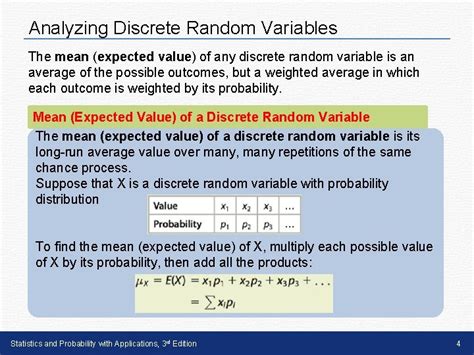 Random Variables Lesson Analyzing Discrete