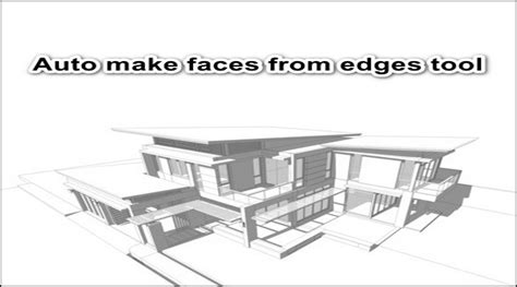 tự động tạo và push mặt trong sketchup 2021 3dshouse