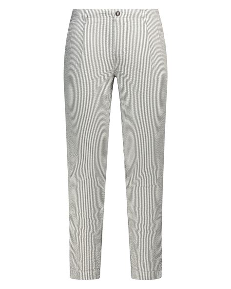 40weft Pantalone Joec Chino Coulisse Bianco Verde Lemlò