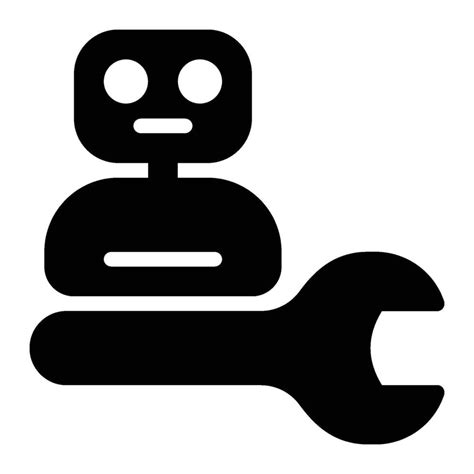 Robotic Maintenance, Tools Glyph Solid Icon 55804494 Vector Art at Vecteezy