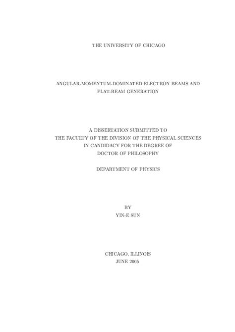 Pdf Angular Momentum Dominated Electron Beams And Flat Beam Generation