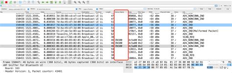 Master BLE Advertising Packet Analysis NRF Sniffer Wireshark