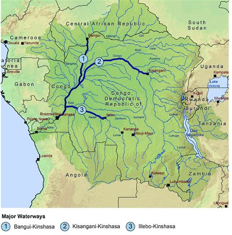 Key Facts About Congo River Congo River Map Rywxsv