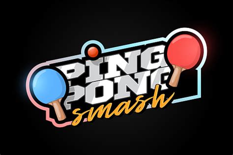 탁구 마스코트 복고풍 스타일의 현대 프로 스포츠 타이포그래피 벡터 디자인 엠블럼 배지 및 스포티 템플릿 로고 디자인 탁구에 대한