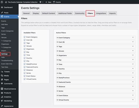 Configuring Filter Bar Knowledgebase
