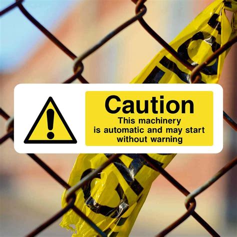 Auto‑start Machinery Sign En Iso 7010 Warning Sign