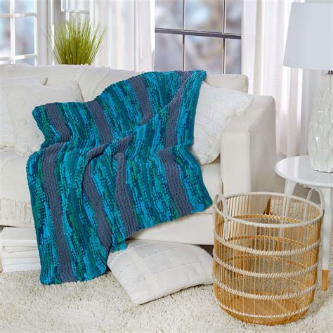 Red Heart Cozy Up Knit Throw Yarnspirations