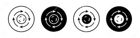 Sequential Process Icon Set Simultaneous Integrated Processing Pattern Vector Symbol In A Black