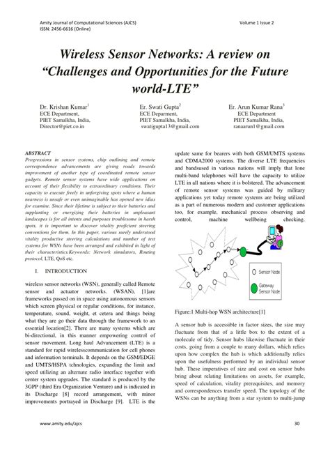 Pdf Wireless Sensor Networks A Review On Challenges And
