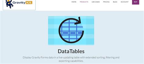 GravityView DataTables Extension Cromur