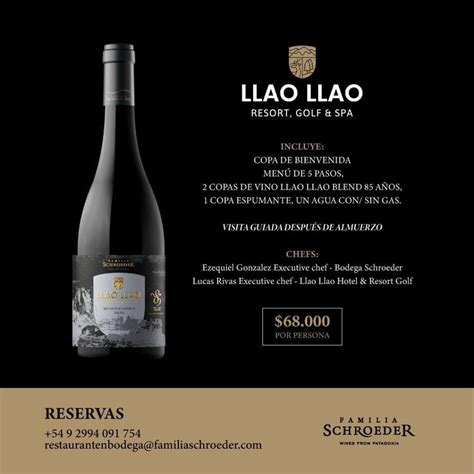 Una Propuesta Especial Junto A Bodega Familia Schroeder Y Llao Llao