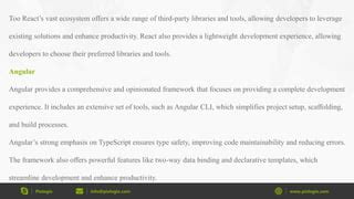 React Vs Angular Which Is Best JS Framework For Front End Development PPT