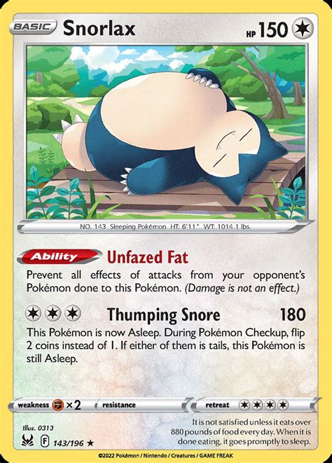 Snorlax Card Ex