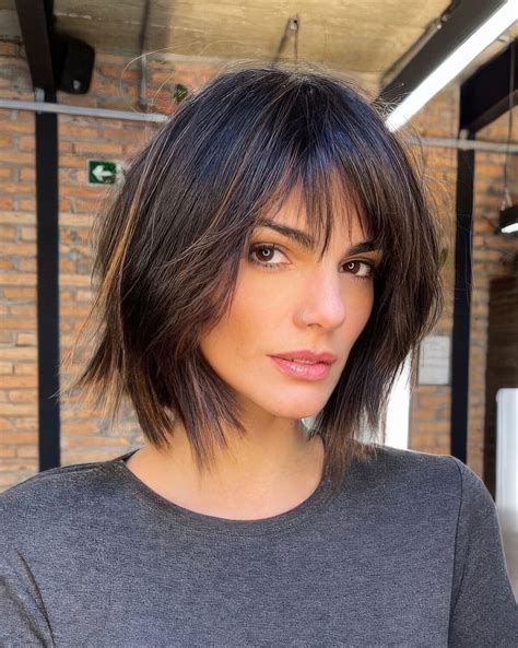 26 Cute Bobs With Wispy Bangs Styleoholic