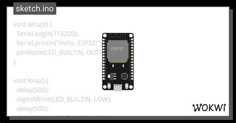 20231003 SIoT LED BuiltIN Wokwi ESP32 STM32 Arduino Simulator