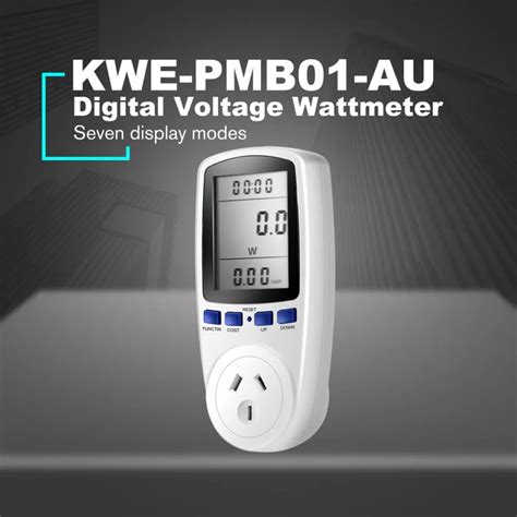KWE-PMB01 розетка цифровой Напряжение ваттметр Потребляемая мощность ...