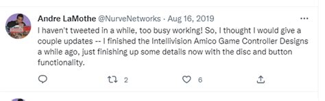 Andre Lamothe A Year Ago Says Initial Amico Controller Design Was