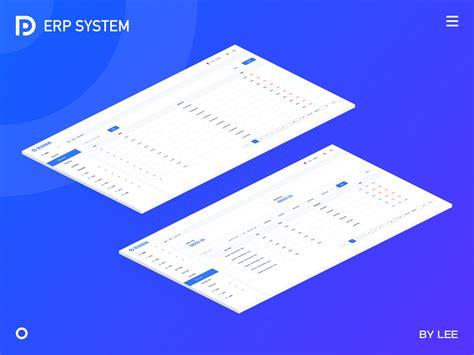 Erp System Interface By Lee On Dribbble