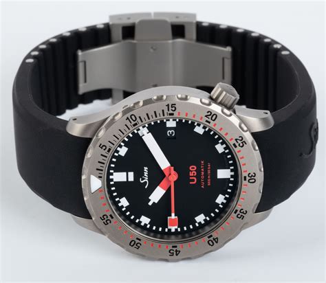 Sinn U U Sold Out Black Dial On Rubber Strap Bernard Watch