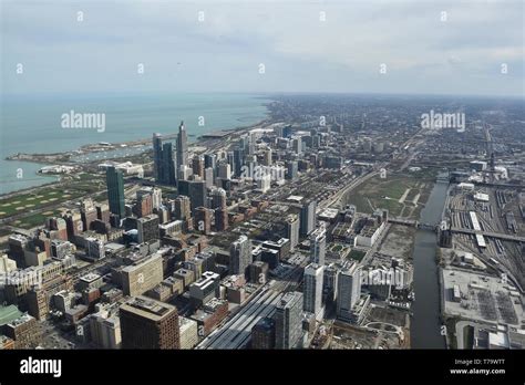 The View Of Chicago From Atop The Willis Tower Central Loop Chicago