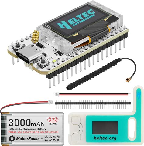 2 pack esp32 lora v3 development board 1100mah battery