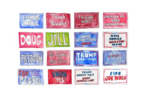 The Difference Between Dnc Rnc Signs I Saw At The Conventions The Washington Post