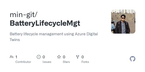 Github Min Gitbatterylifecyclemgt Battery Lifecycle Management