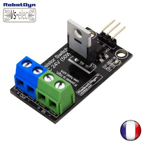 RobotDyn Transistor MOSFET DC Switch Driver Module 1 Channel 5V Logic