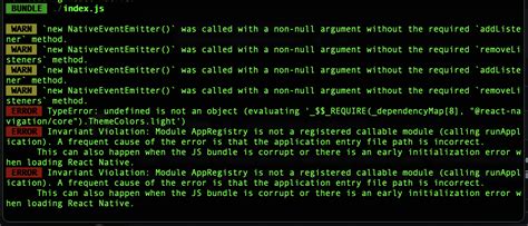 Undefined Is Not An Object Evaluating ReactNavigation ThemeColors Light Issue