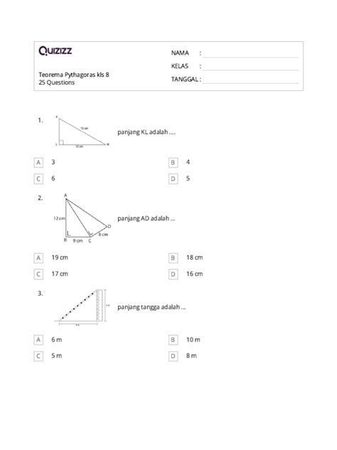 Teorema Pythagoras Kls 8 Pdf