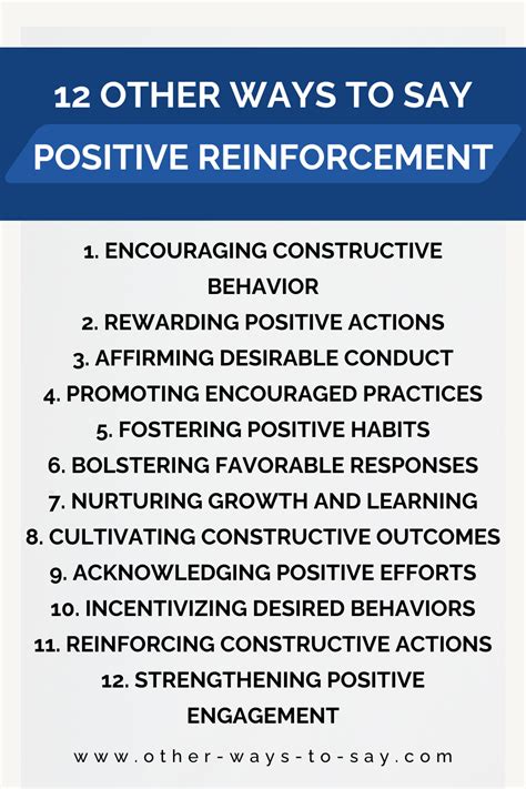 12 Other Ways To Say Positive Reinforcement Examples
