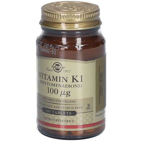 Solgar® Vitamin K1 100 Mcg 100 Pz Redcare