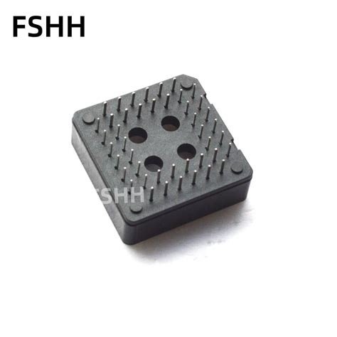 10pcs Plcc Ic Socket Plcc44 Socket Adapter Plcc Simple Brown Socket