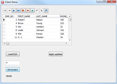 Creating A Rich Client Interface Interbase Tutorial Rad Studio