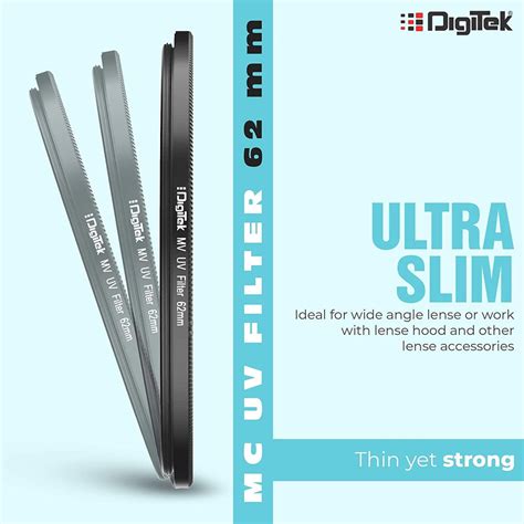 Digitek Mc Uv Mm Mc Uv Filter With 16 Multi Coated Layers For Dslr C