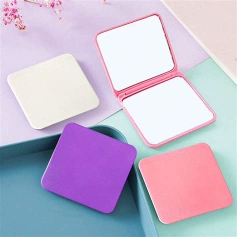 Colorful Small Mirror Portable Cute Mini Makeup Mirror Double Sided