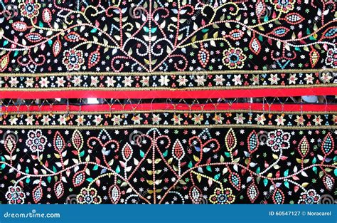 Langkit Embroidery Stock Image Image Of Asia Details 60547127