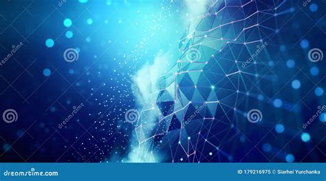 Big Data And Cybersecurity 3d Illustration Stock Illustration Illustration Of Connect Bokeh