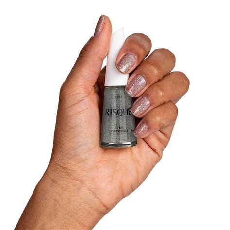 Esmalte Risqué As Mil Purpurinas 8ml Cigana Beleza