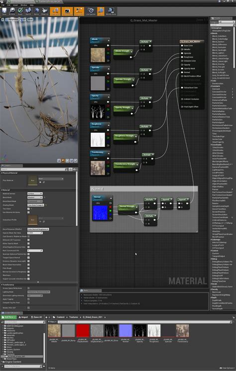 i ve created a simple quixel megascans material setup unrealengine