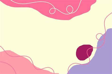 Premium Vector Abstract Simple Blob Background With Lines