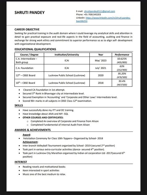 Shruti Pandey On Linkedin Greetings Of The Day I Recently Cleared