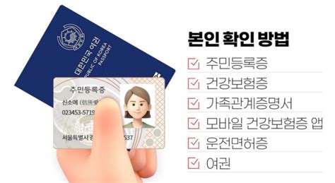 병원 신분증 의무화 도입 편리한 모바일 신분증 발급하세요