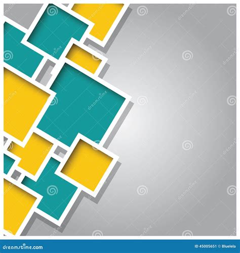 Abstract 3d Square Background Colorful Tiles Geometric Stock Vector Illustration Of