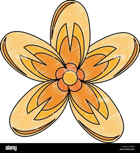 Beautiful Flowers Isolated Scribble Stock Vector Image And Art Alamy