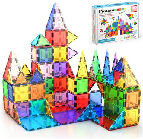 Brandclub Picassotiles 100 Piece Set 100pcs Magnet Building Tiles
