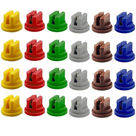 24 Pack Spray Nozzles 110 Degree Fan Misting Nozzles Plastic Nozzles