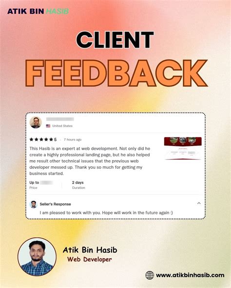Clientlove Webdevelopment Happyclient Fiverrreviews Clientfeedback Atik Bin Hasib