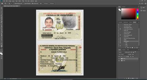 Bolivia Id Card In Psd Format Fake Template Fully Editable High Quality
