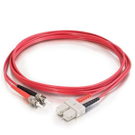 328ft 10m Sc St 625125 Om1 Duplex Multimode Pvc Fiber Optic Cable